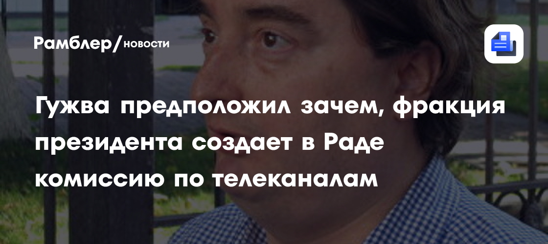 Гужва предположил зачем, фракция президента создает в Раде комиссию по ...