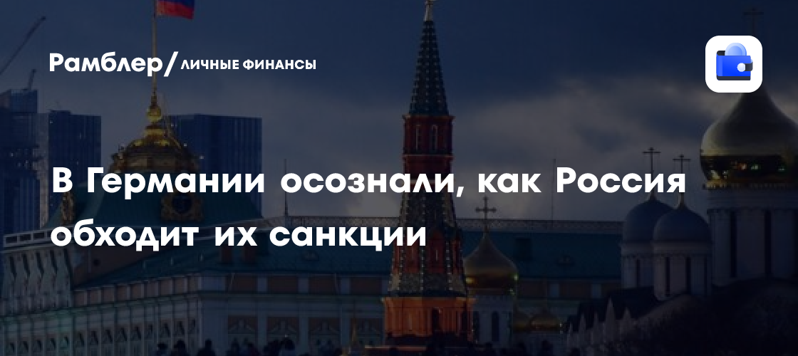 В Германии осознали как Россия обходит их санкции Рамблерличные финансы