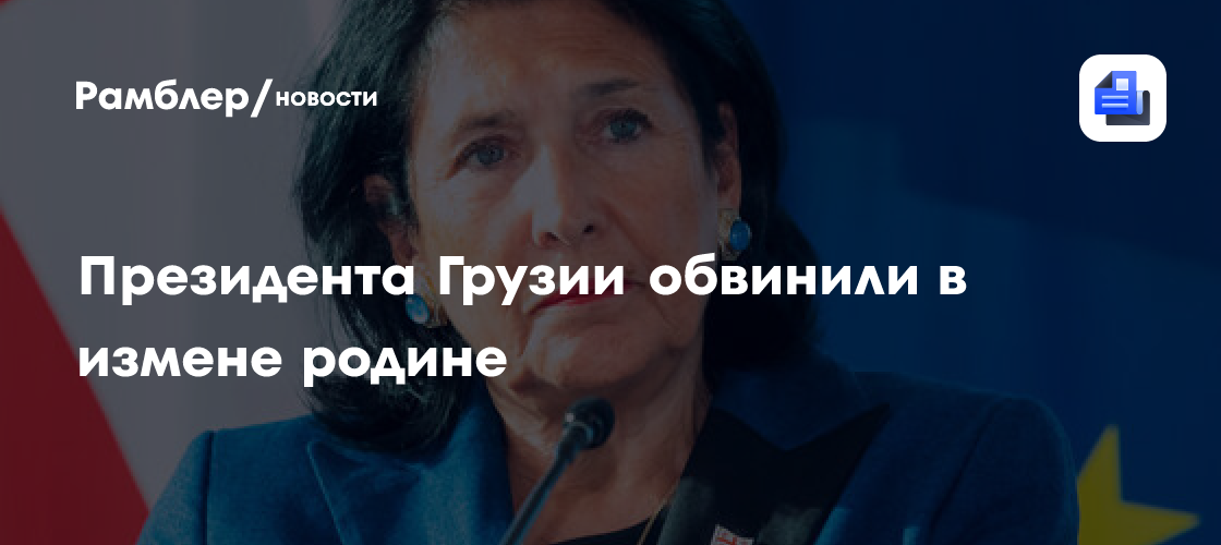 Президента Грузии обвинили в измене родине Рамблерновости