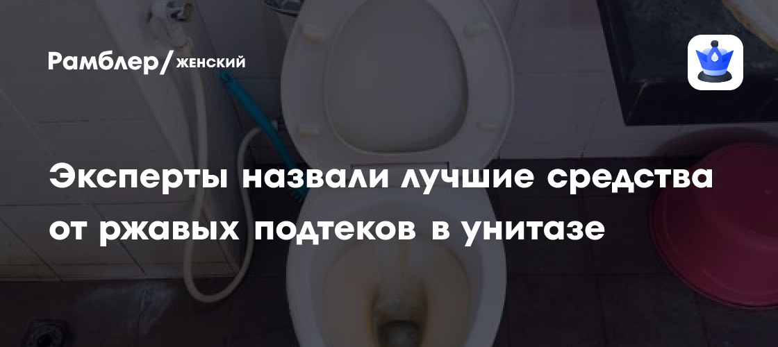 Названы лучшие средства от ржавых подтеков в унитазе - Рамблер/женский