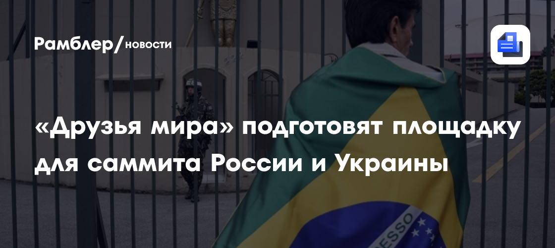 СМИ Друзья мира подготовят площадку для саммита России и Украины