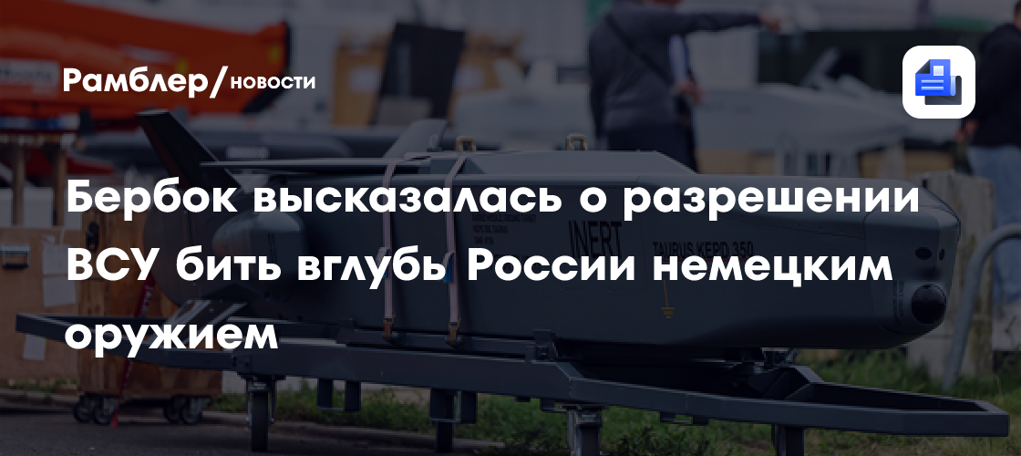 В Германии не исключили разрешение ВСУ бить вглубь России немецким