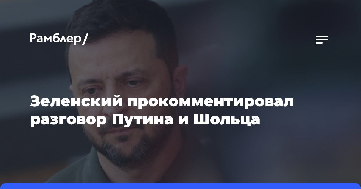 Зеленский после разговора Путина с Шольцем исключил заключение Минска