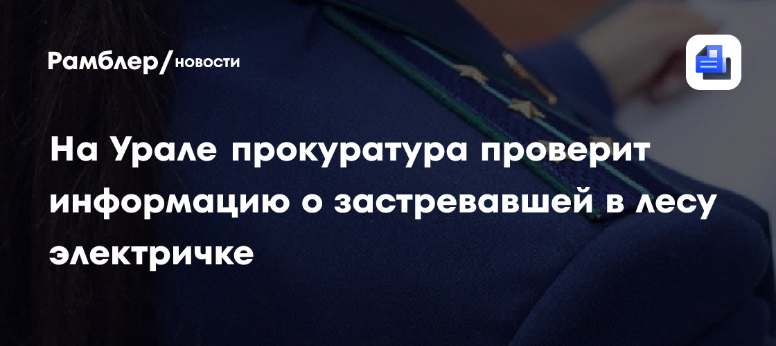 На Урале прокуратура проверит информацию о застревавшей в лесу ...