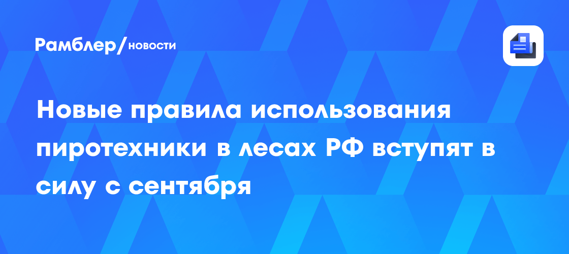 В России запретили использовать пиротехнику в лесах после схода снега ...